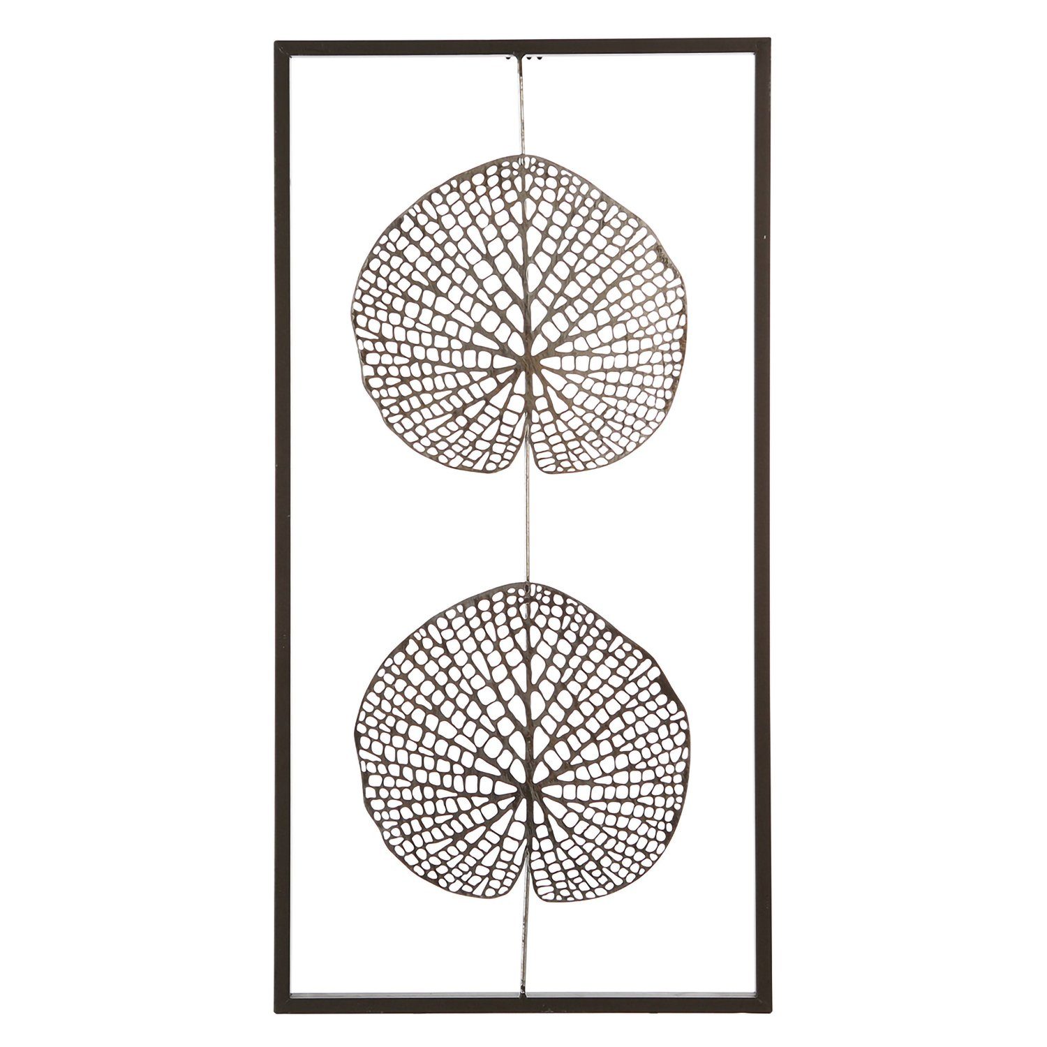 Gilde Bild Gilde Wanddeko Leafs Braun Silber H 61cm X B 31cm