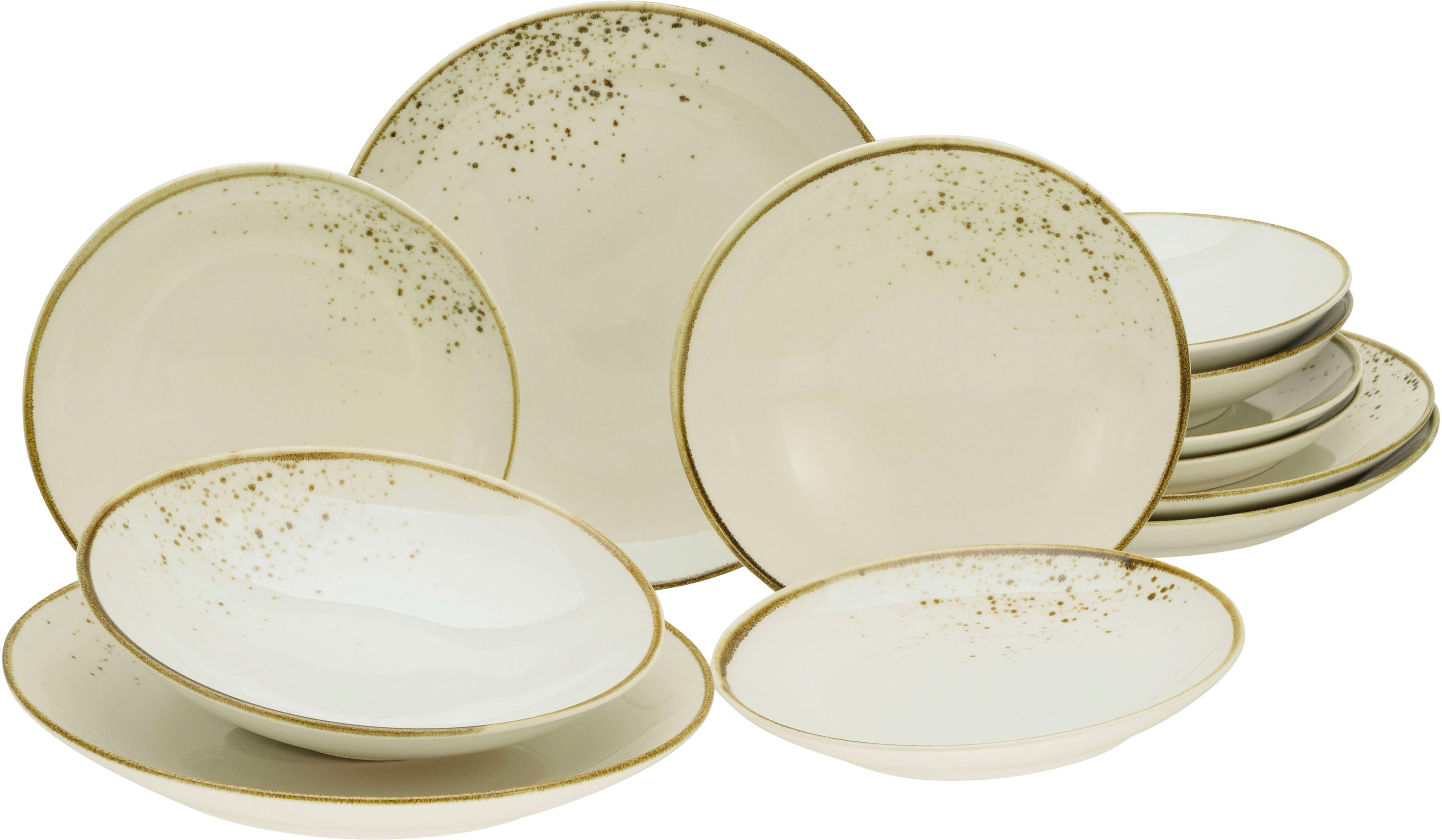 Creatable Teller Set Nature Collection Natural Living 12 Tlg 4