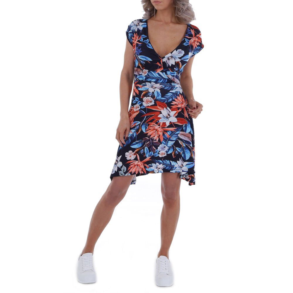 Ital Design Bleistiftkleid Damen Freizeit Geblümt Stretch Sommerkleid