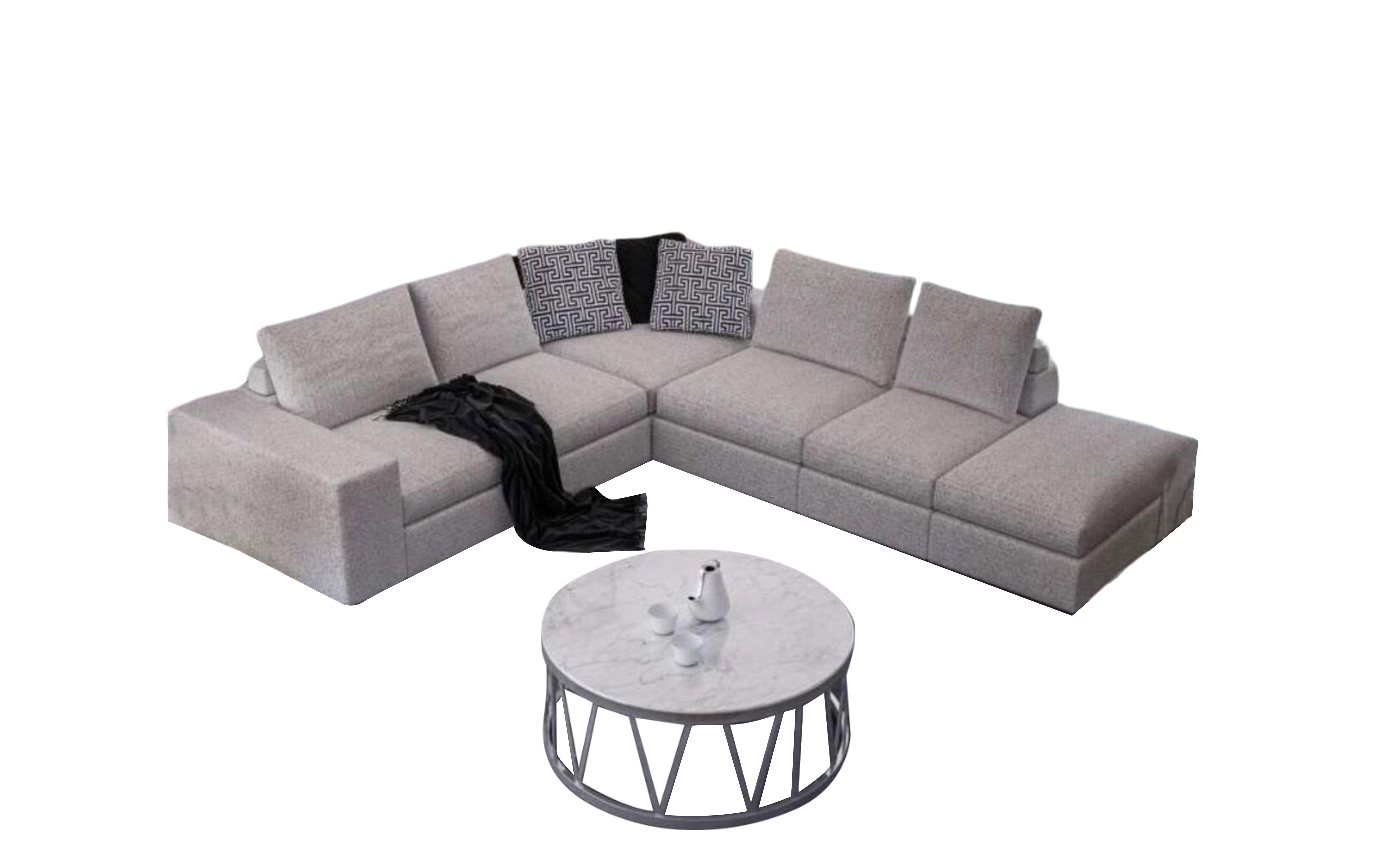 Jvmoebel Ecksofa Weißes Ecksofa Polster Eckgarnitur Luxus L Form Sofas