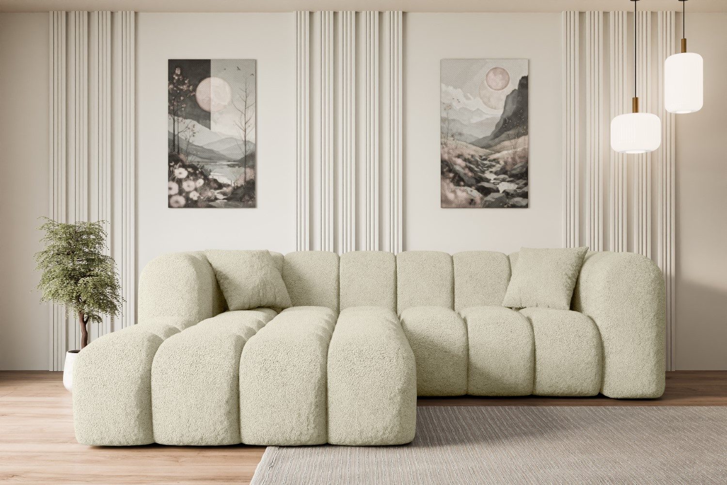 ALTDECOR Ecksofa OLEA-L1, Corner Sofa U-Form Vielseitige Sofa ...