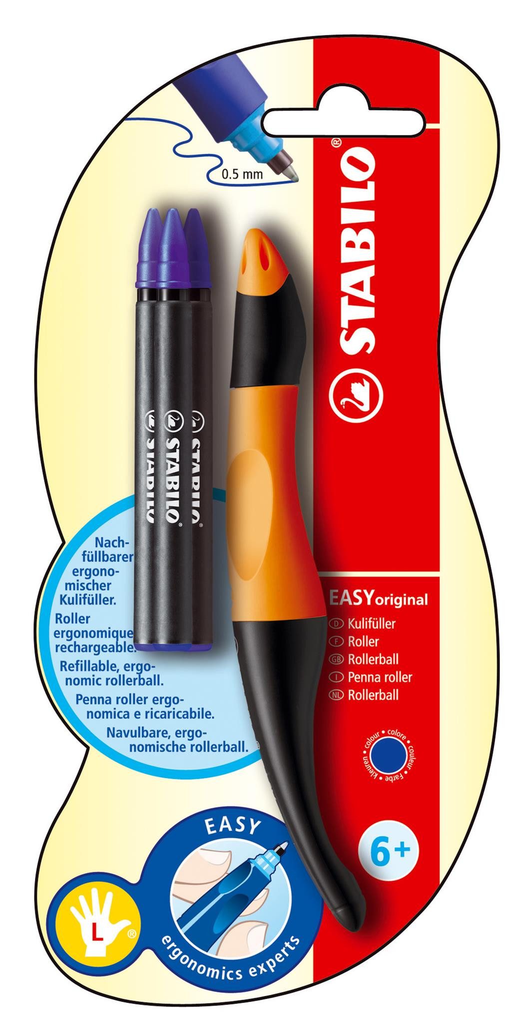 STABILO Tintenroller Stabilo Rollerball EASYoriginal orange/anthrazit ...