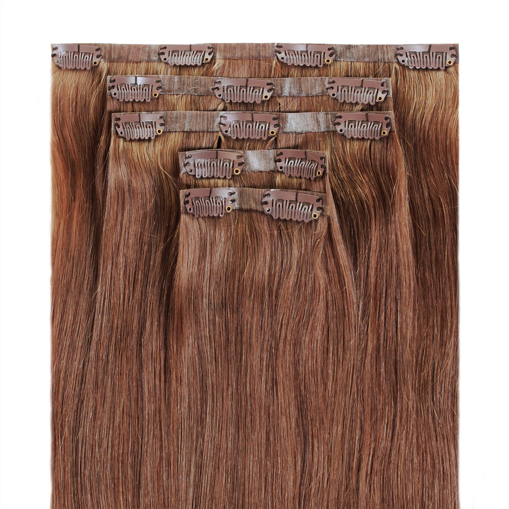 hair2heart Echthaar-Extension Seamless Clip Extensions #9/1 Lichtblond ...