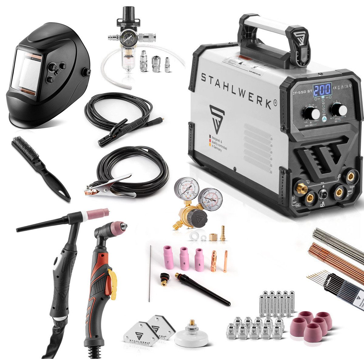 Stahlwerk Inverterschweißgerät Ct 550 St 3 In 1 Wig Mma Plasma
