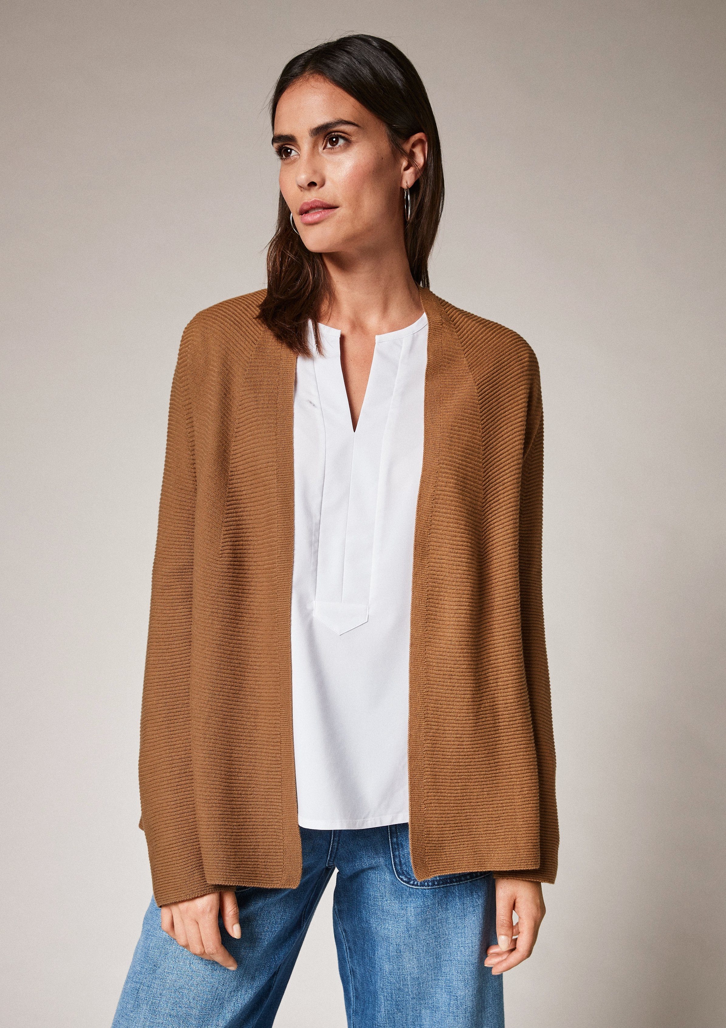 Comma Casual Identity Strickjacke Cardigan In Unicolor 1 Tlg Online