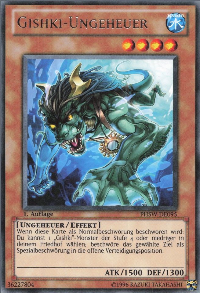 Recollectibles Sammelkarte Yugioh Karte Gishki Ungeheuer Deutsch Yu Gi