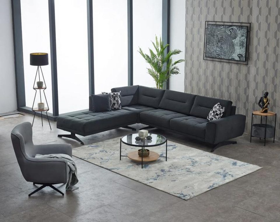 JVmoebel Ecksofa Couchgarnitur Sofa Ecksofa L form Sessel Polstersofa ...