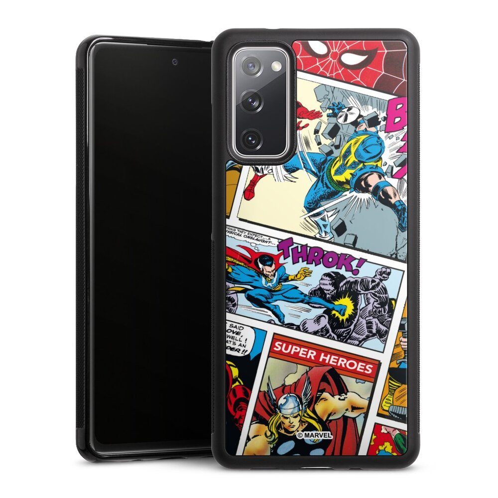 Deindesign Handyhülle Marvel Retro Comic Blue Samsung Galaxy S20 Fe