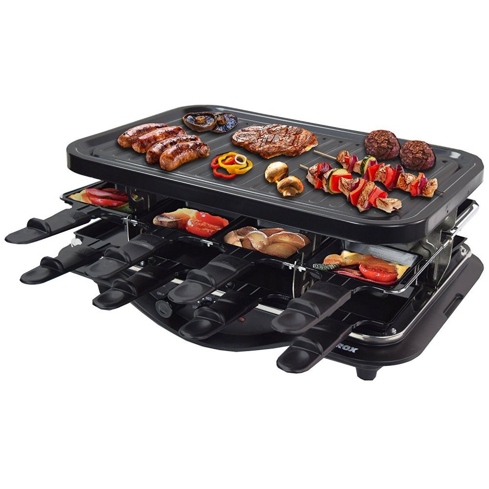 Syntrox Raclette Syntrox Raclette mit 16 Pfännchen und Grillplatte