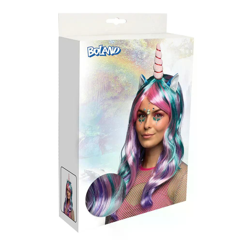 Boland Kostüm-Perücke UV Einhorn Perücke, Shine like a Diamond ...