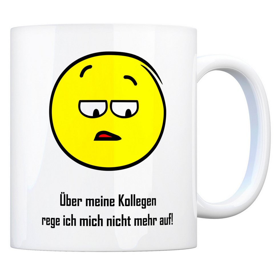 speecheese Tasse Kaffeebecher mit Spruch: Über meine Kollegen rege ich ... speecheese Tasse Kaffeebecher mit Spruch: Über meine Kollegen rege ich ...