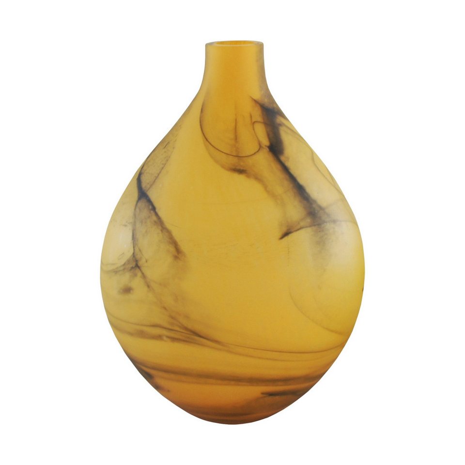 Ntk Collection Dekovase Glasvase Smoke Gelb Stück 1 St 1 Vase