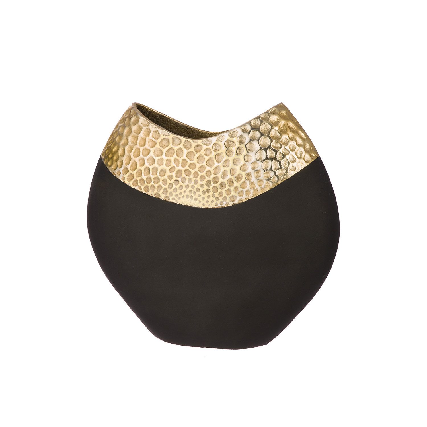 Gilde Dekovase Imperium Vase In Schwarz Gold H 29cm Blumenvase