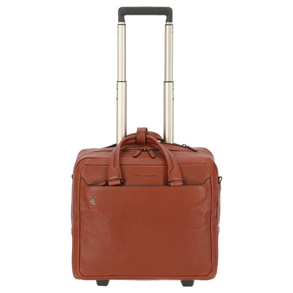 Piquadro Business Koffer Black Square 2 Rollen Businesstrolley 40 Cm