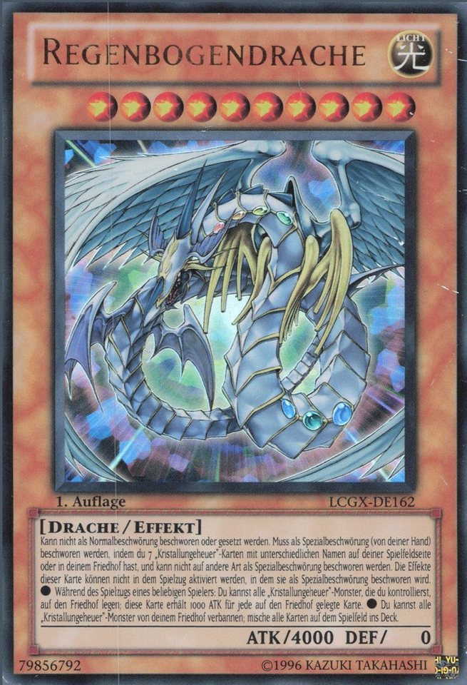 Recollectibles Sammelkarte Yugioh Karte Regenbogendrache Deutsch Yu Gi