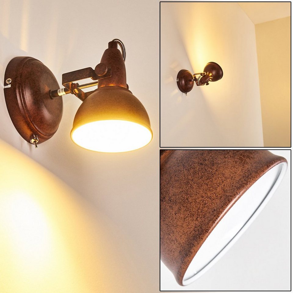 Hofstein Wandleuchte Arazane Verstellbare Wandlampe Aus Metall In
