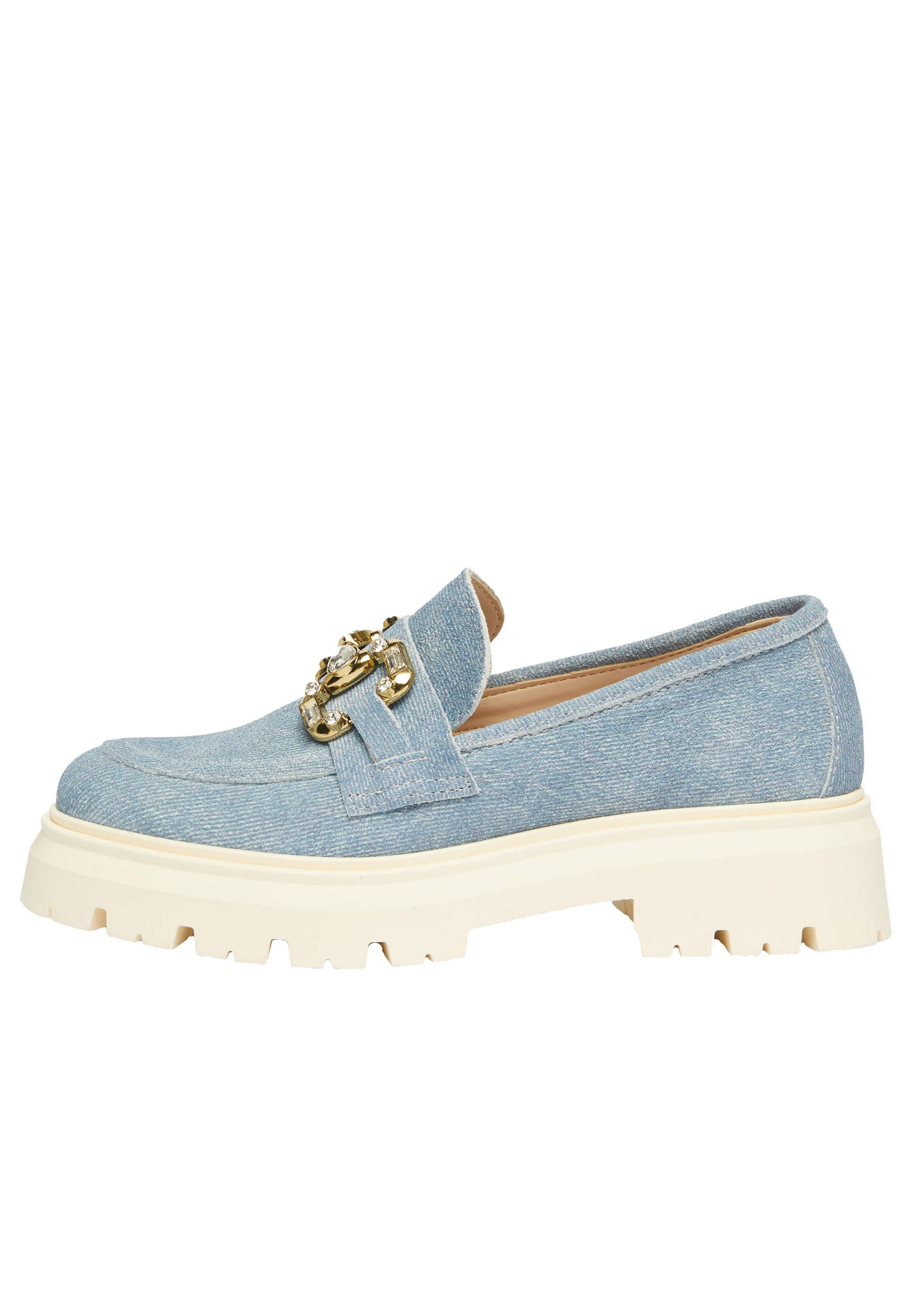 Blaue Plateau Loafers für Damen online kaufen | OTTO