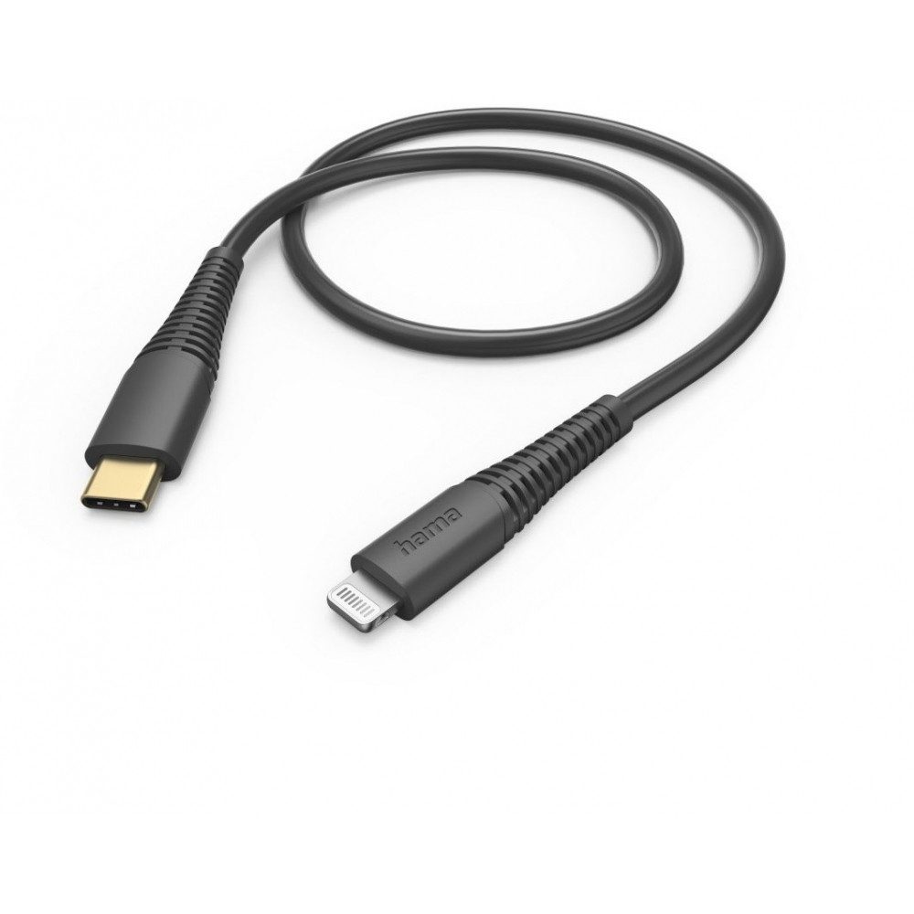 Hama Hama USB > Lightning Kabel 1,5m schwarz Lightningkabel, Vergoldet ...