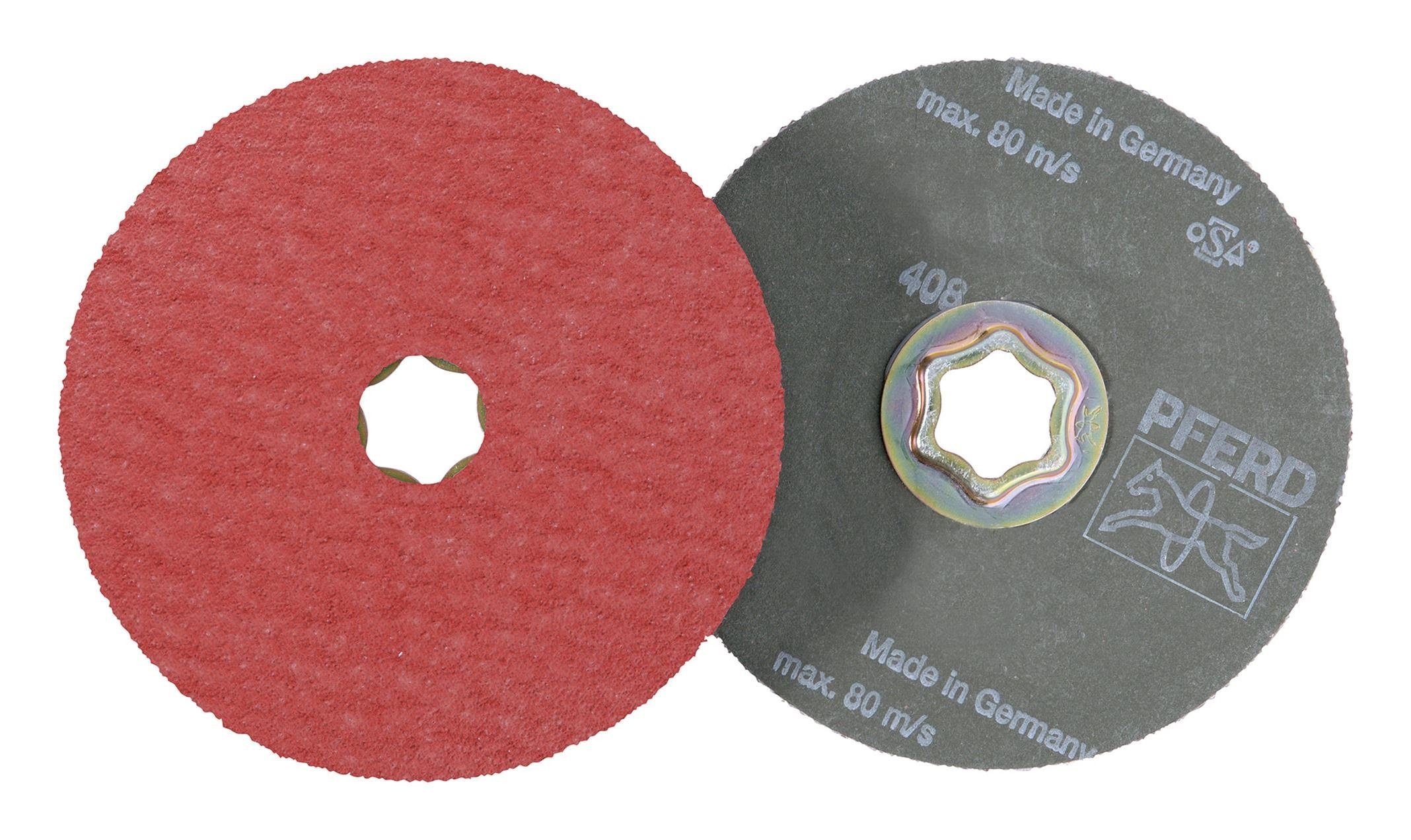 Pferd Schleifscheibe, Fiberschleifscheibe CC-FS INOX-STEEL VICTOGRAIN K