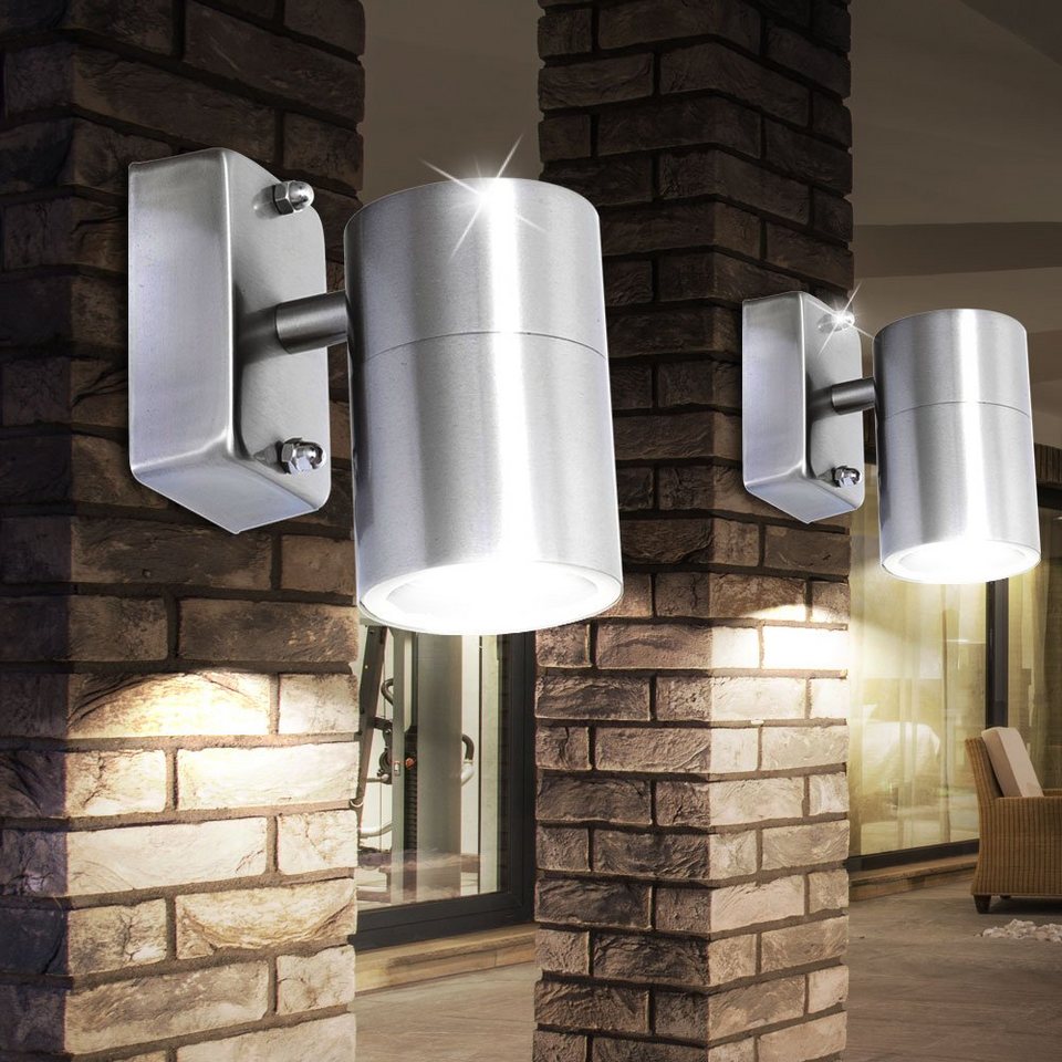 Etc Shop Außen Wandleuchte 2er Set Led Außen Beleuchtungen Wand