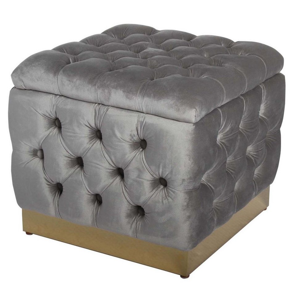 Casa Moro Polsterhocker Hocker Xxl Samt Hocker Saladin Quadratisch