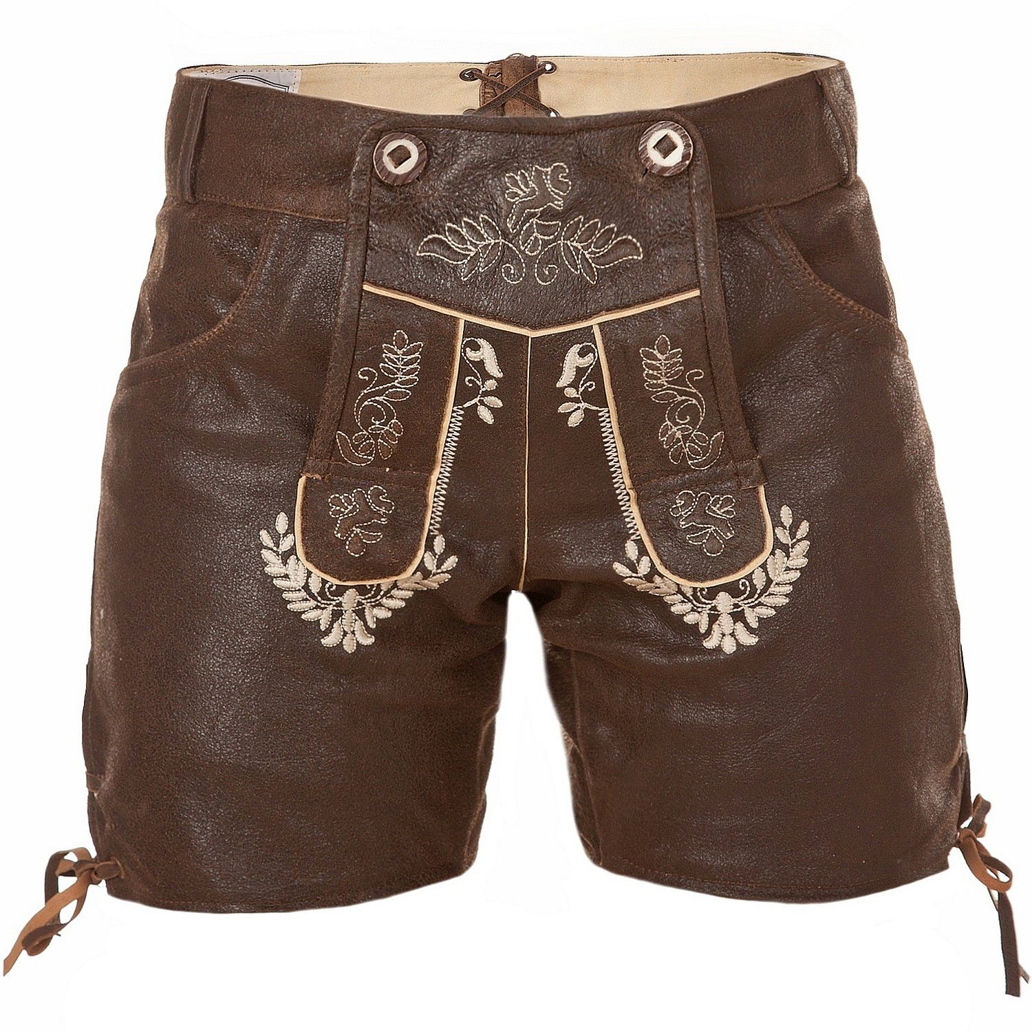 Edelnice Trachtenlederhose, Hochwertige kurze Lederhose