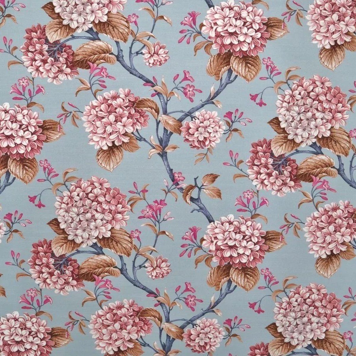 Stofferia Stoff Outdoorstoff Acrisol Bouquet Indigo, Breite 160 cm ...