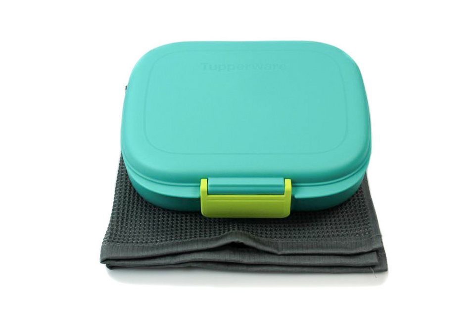 Tupperware Lunchbox Lunch Box Türkis Limette Mit Trennung Glastuch