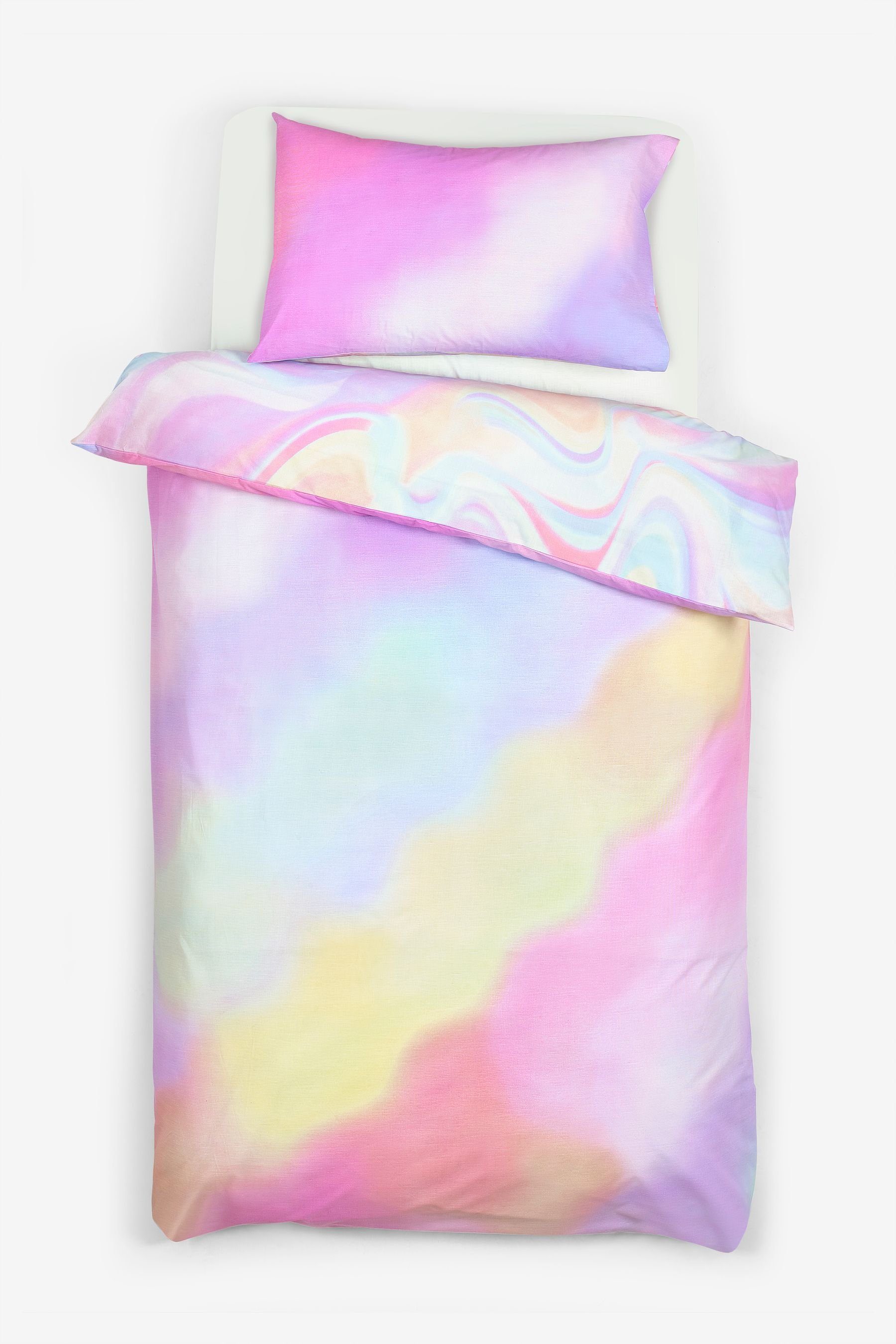 Bett-Set, Bunte Bettgarnitur mit Farbverlauf, Next, Bezug: Polyester ...