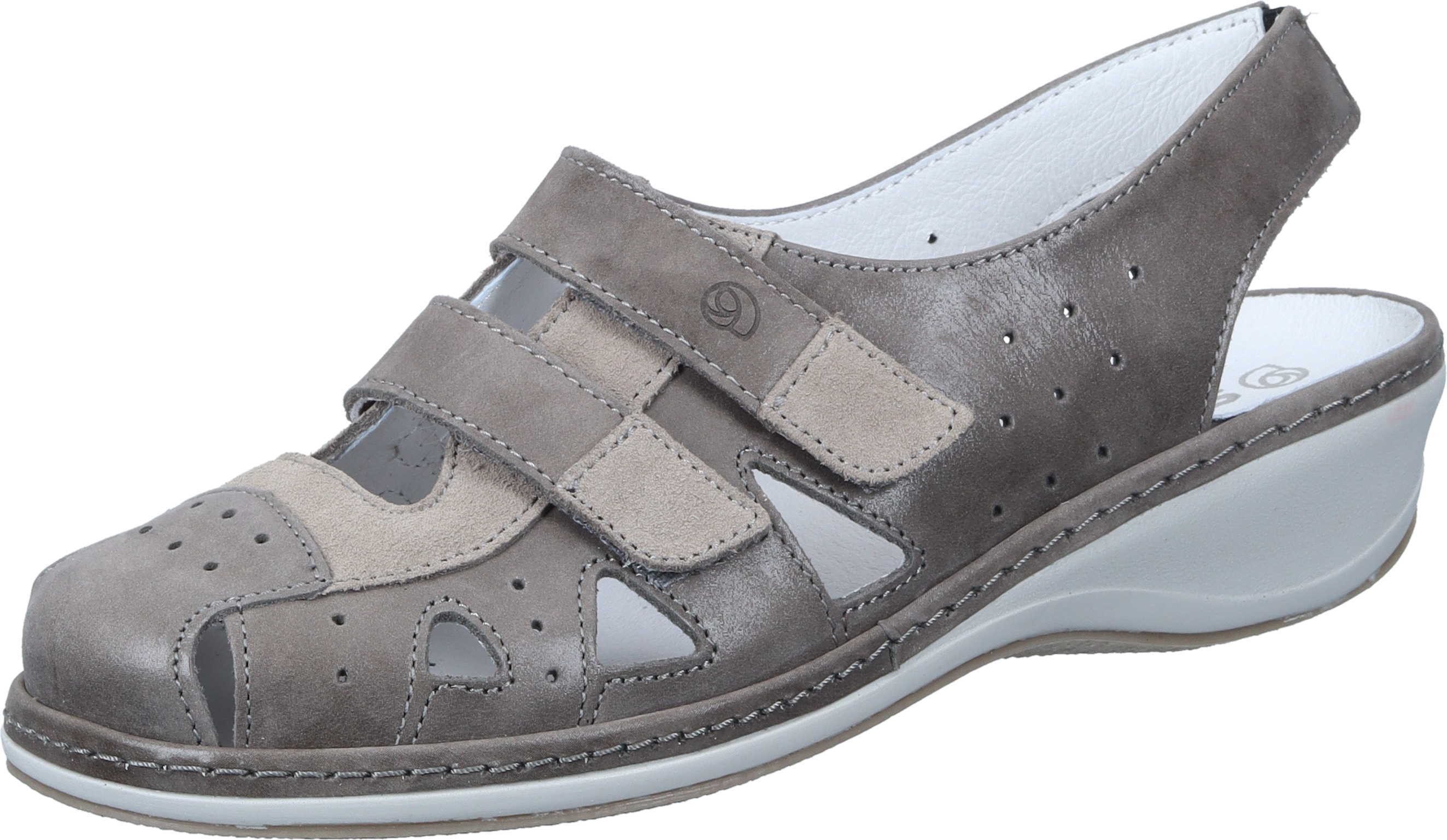 Suave Slings Sandale aus echtem Leder, Lederfutter