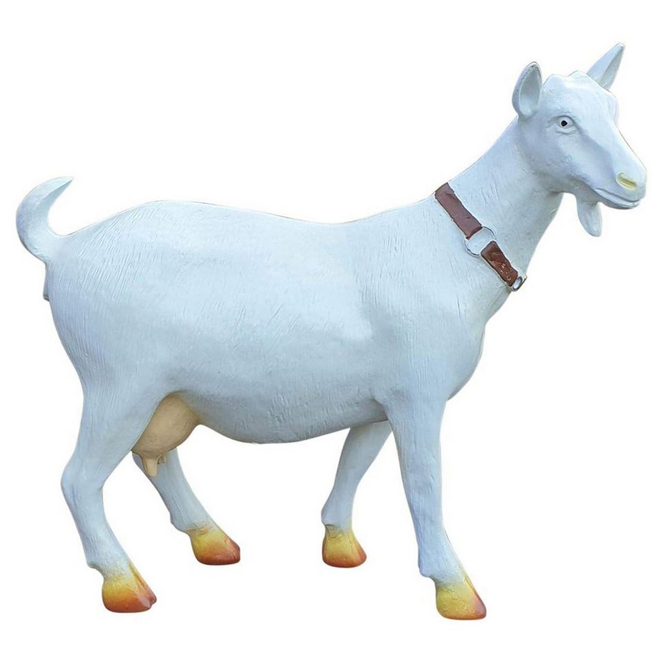 Fachhandel Plus Tierfigur Ziege Gartendekoration Tierfigur Stehend