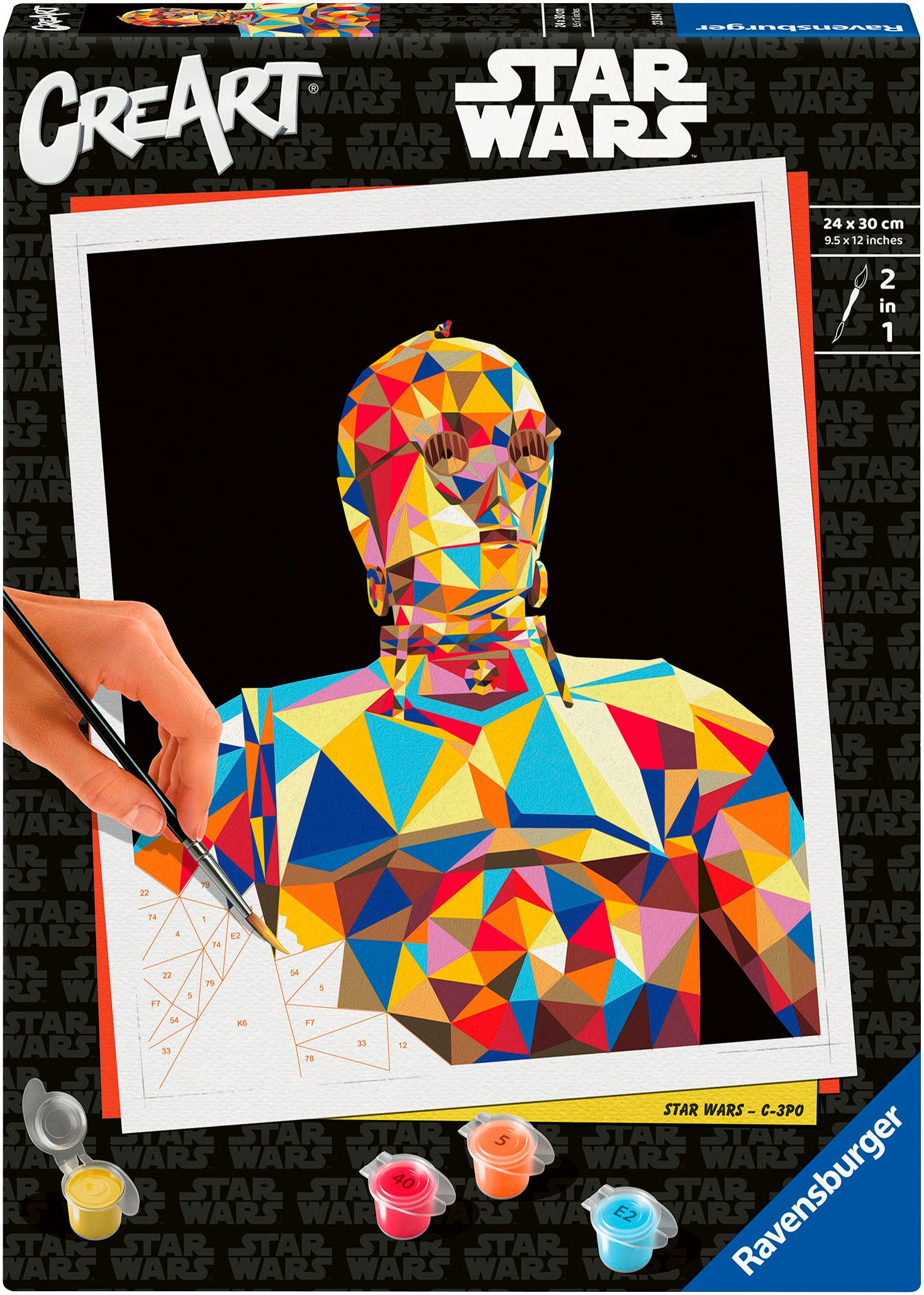 Ravensburger Malen nach Zahlen CreArt, Star Wars - C-3PO, Made in Europe; FSC® - schützt Wald ...