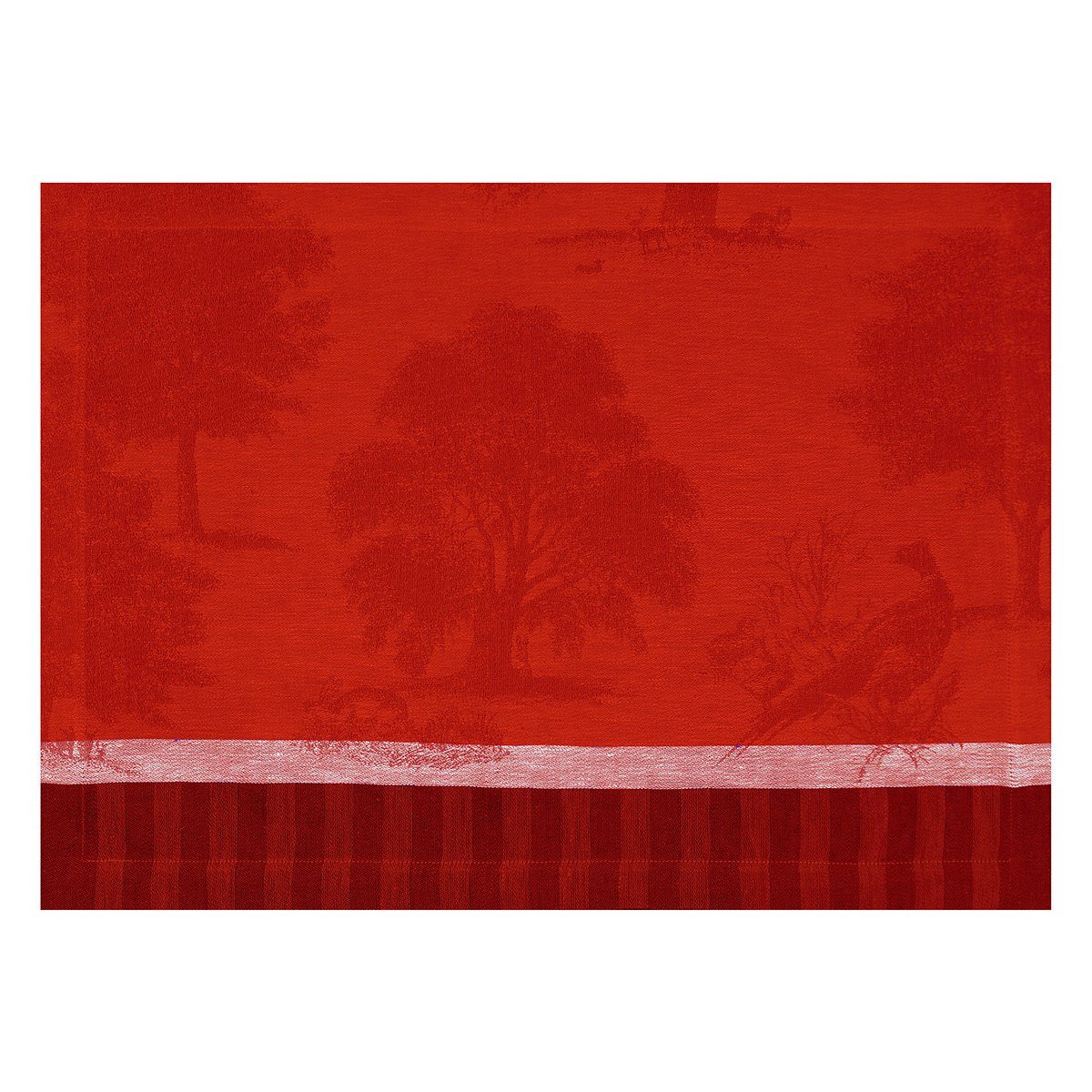 Platzset Tischsets 4x Set Souveraine Carmin 36x50 Cm Le Jacquard