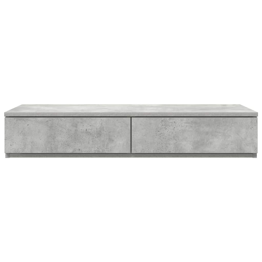 vidaXL Bett Bettschubladen Beton Grau 75 x 36,5 x 16.5 cm Holzwerkstoff ...