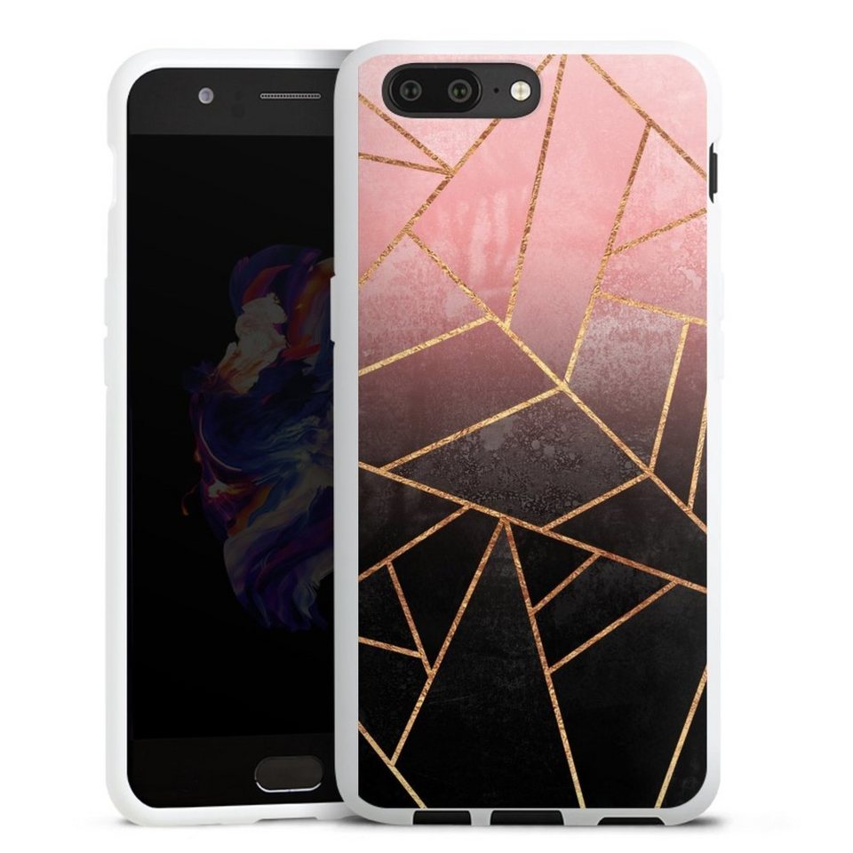 Deindesign Handyhülle Pink And Black Stone Oneplus 5 Hülle
