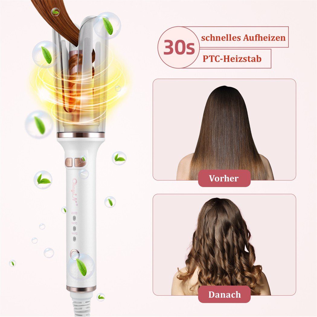 CkeyiN Lockendreher automatischer Lockenstab 25mm mit transparentem ...