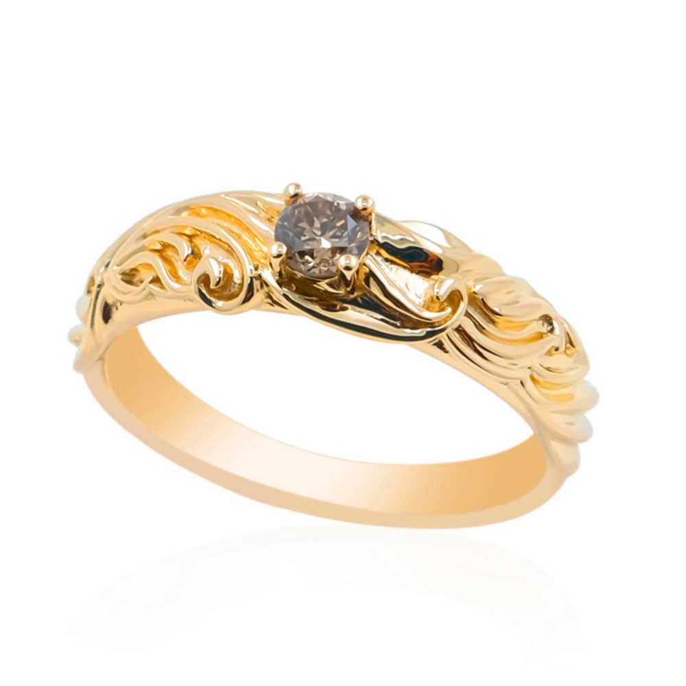 Cavill Diamantring Alexandrit-Goldring (de Melo Gold) (1-tlg), Brillant ...
