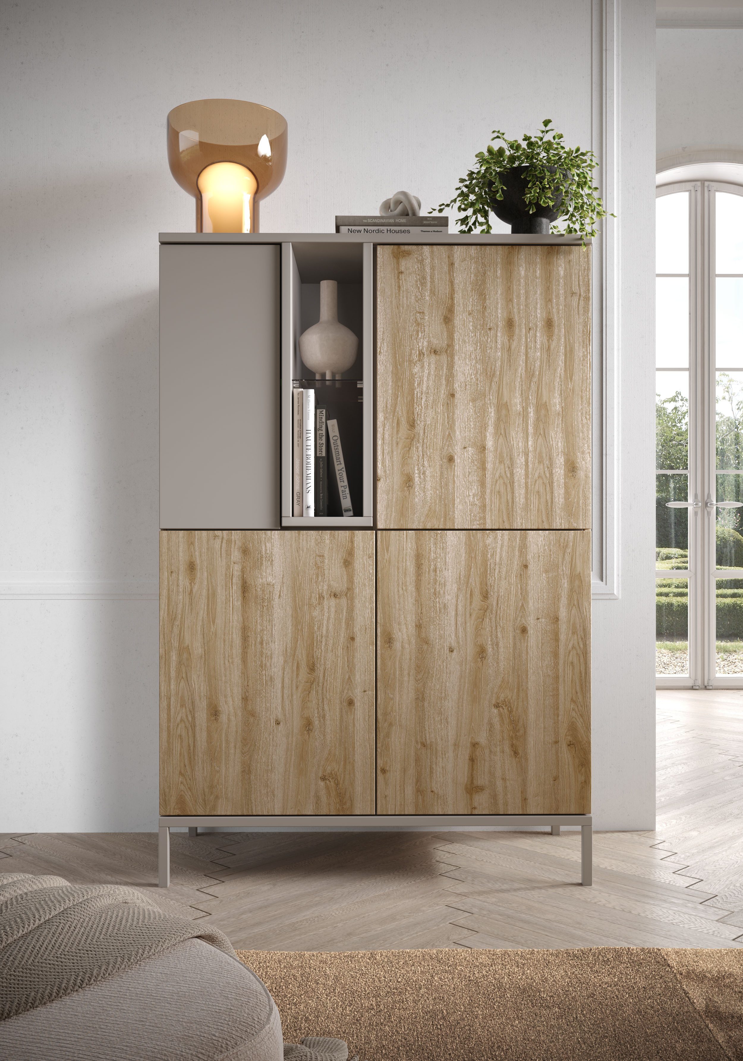Inosign Highboard Gent Höhe 150 Cm Kommode Mit 4 Türen U 2 Offenen