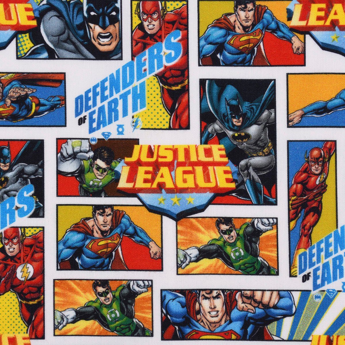 SchÖner Leben Stoff Baumwollstoff Organic Bio Popeline Justice League