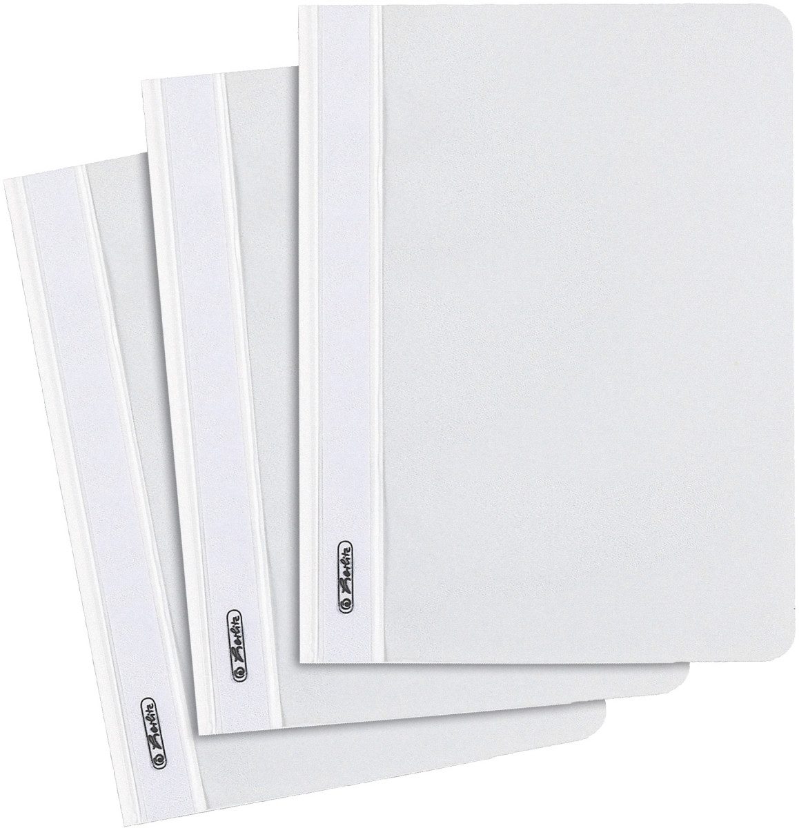 Herlitz Hefter Sichthefter PP A5 weiß, Schnellhefter A5 PP weiß PP