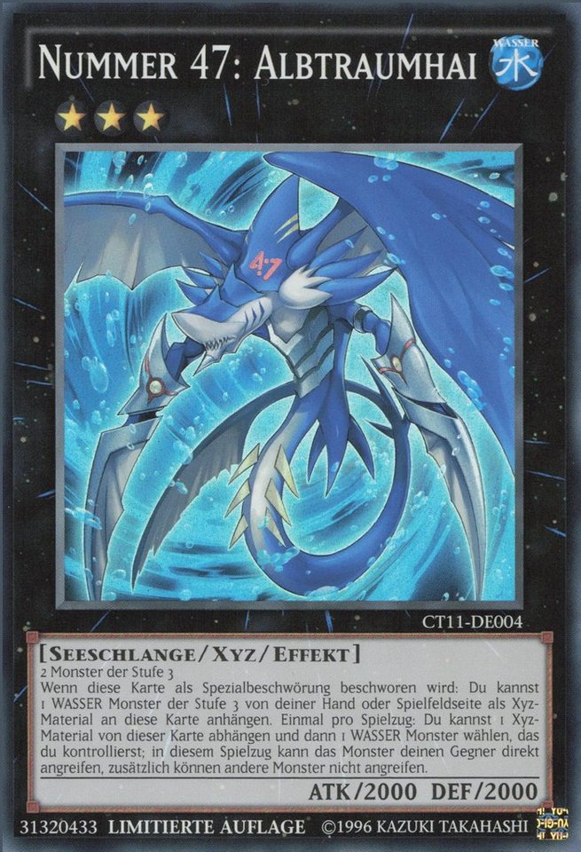 Recollectibles Sammelkarte Yugioh Karte Nummer 47 Albtraumhai Deutsch
