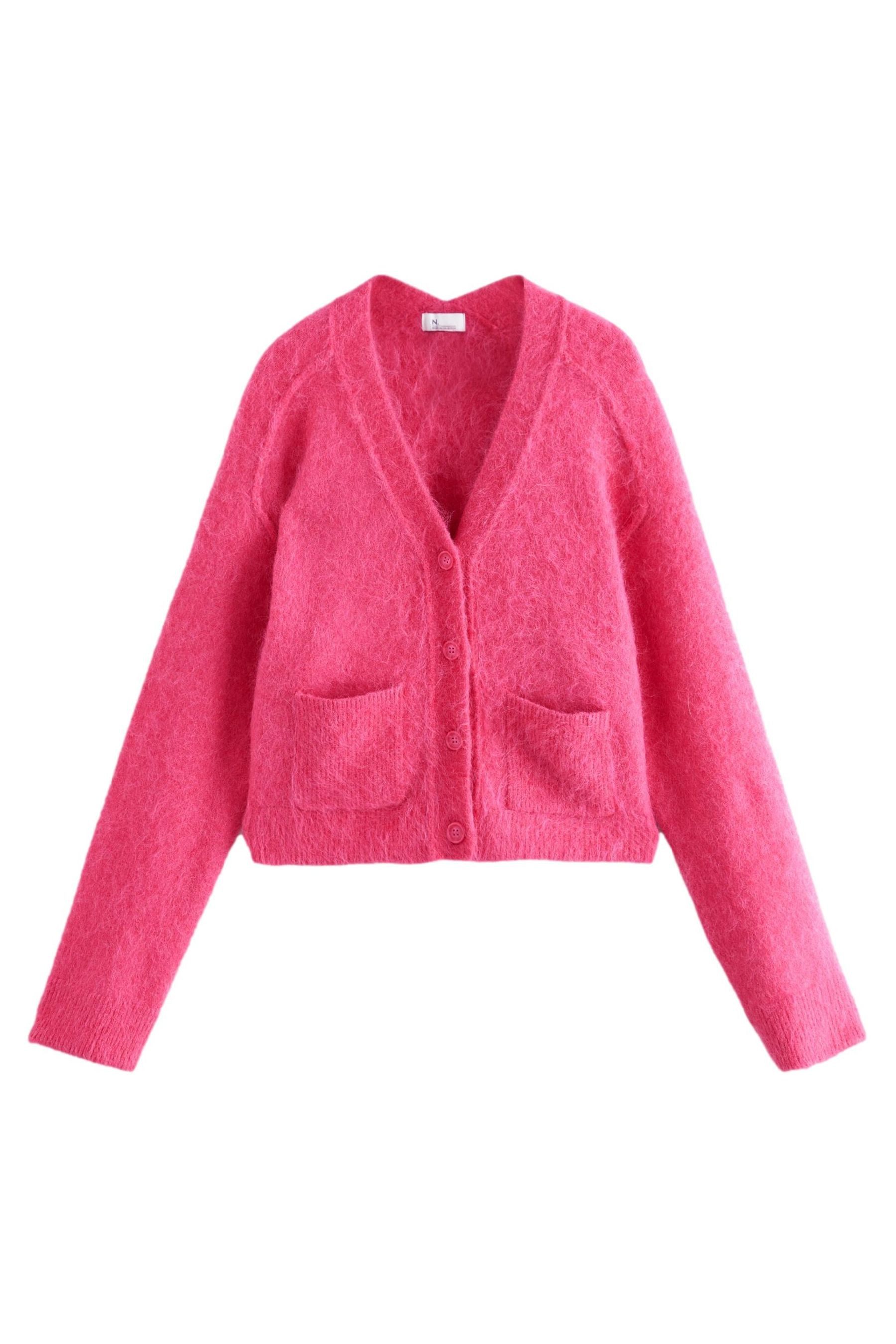 Next Strickjacke Weiche Strickjacke Mit Knopfleiste Und Alpakawolle 1 Tlg
