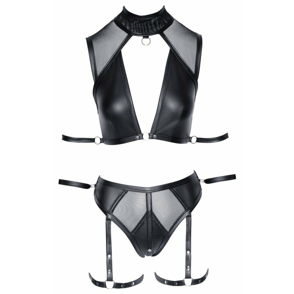 Cottelli Bondage Set Soft Bh Mattlook Top Inklusive Slip Mit Schenkel