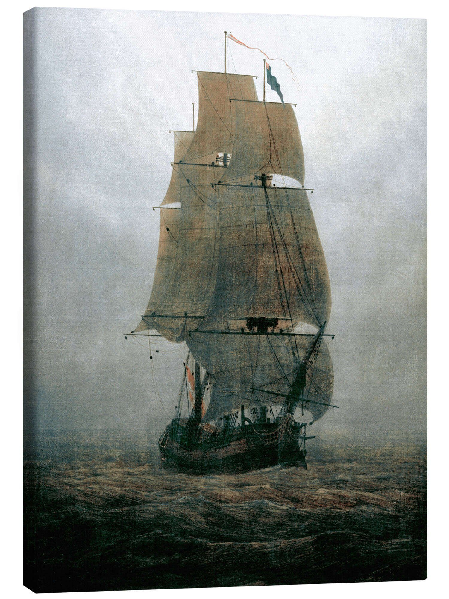 Posterlounge Leinwandbild Caspar David Friedrich Segelschiff Im Nebel