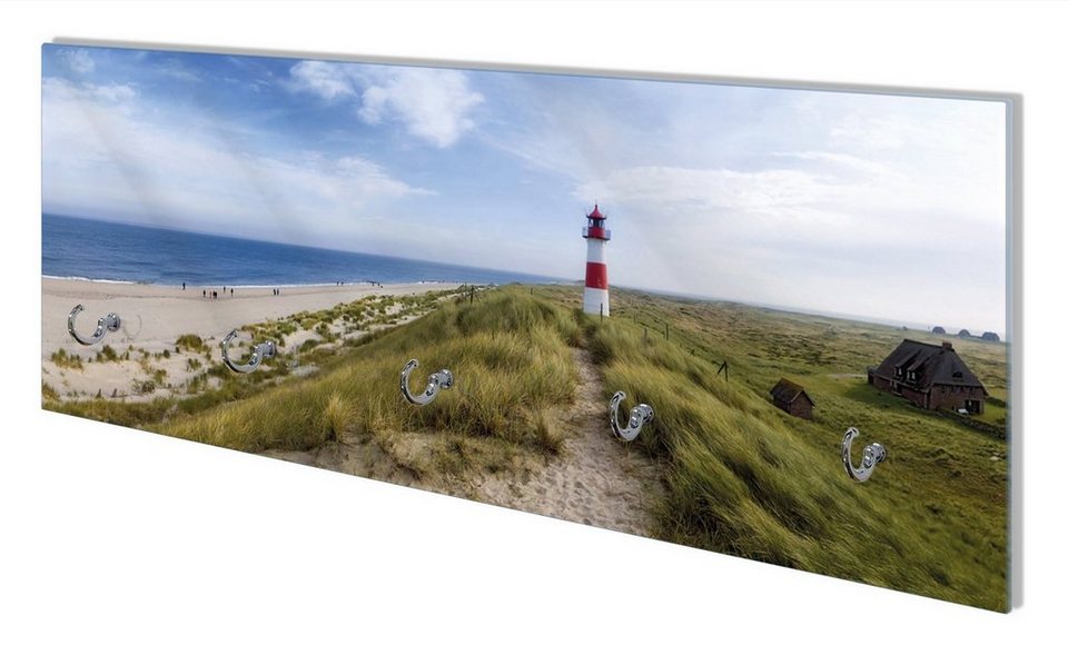 Wallario Wandgarderobe Am Strand Von Sylt Leuchtturm Auf Der Düne