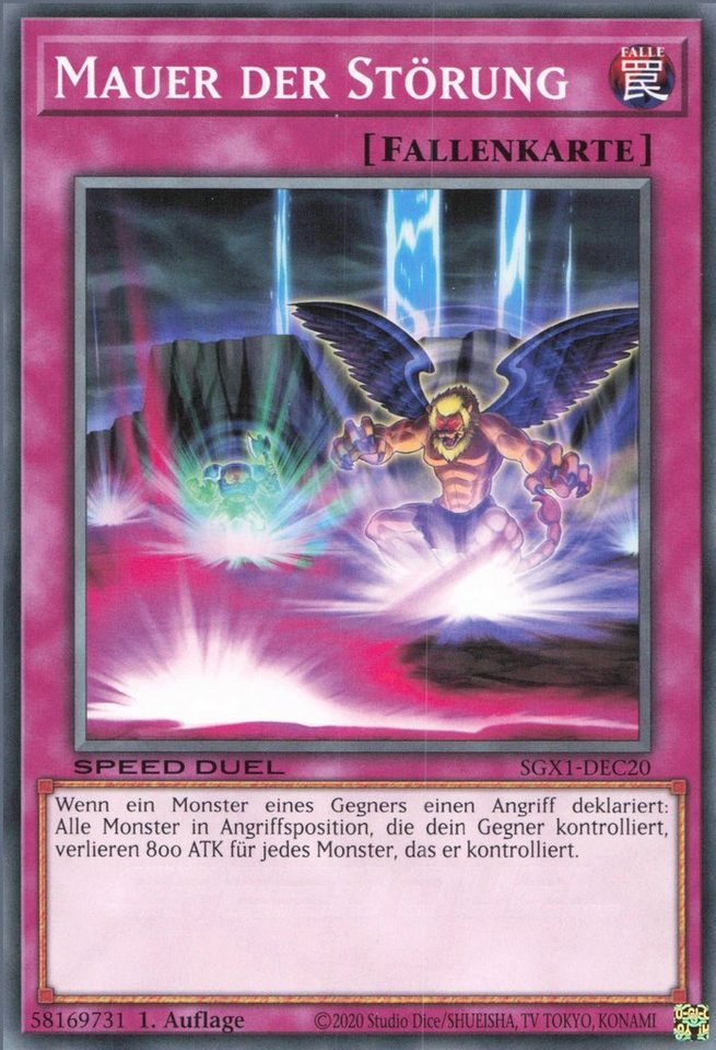Recollectibles Sammelkarte Yugioh Karte Mauer Der Störung Deutsch Yu
