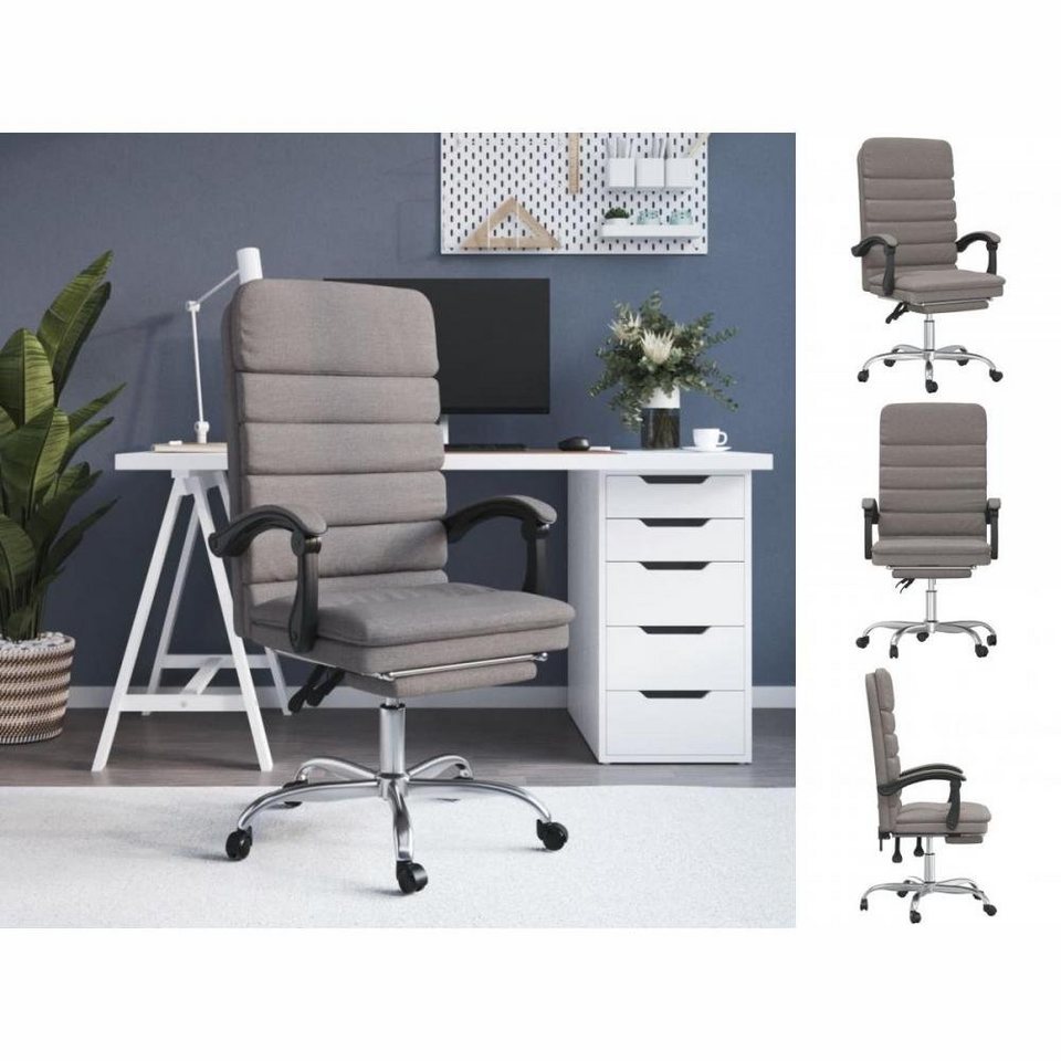Vidaxl Bürostuhl Bürostuhl Mit Massagefunktion Taupe Stoff Arbeitsplatz