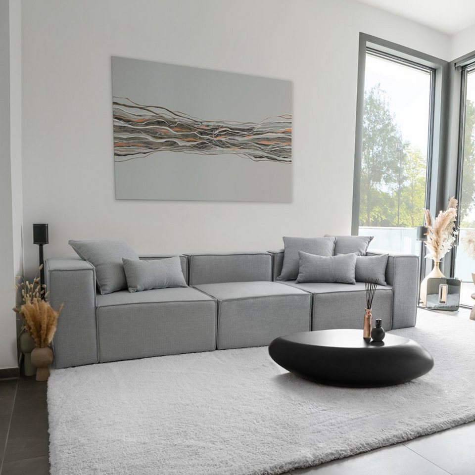 Home Deluxe Sofa Modulares Sofa Verona M 327 X 68 X 119 Cm 4 Teile