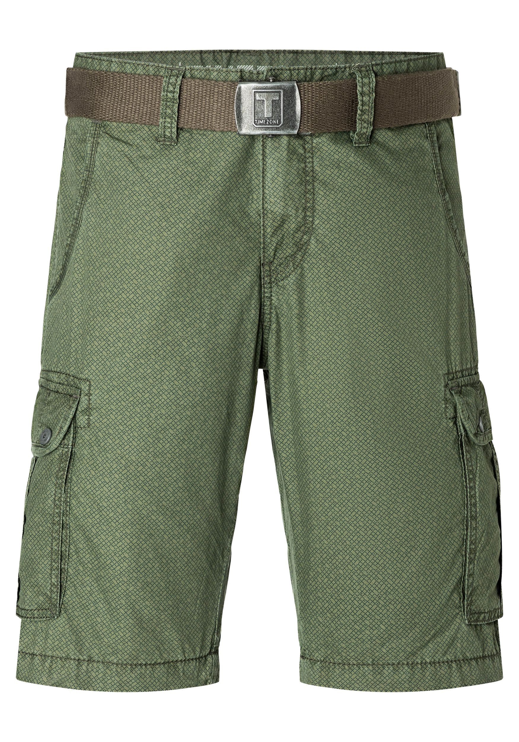 TIMEZONE Cargoshorts Feine Cargo Chino Shorts mit elegantem Muster und ...