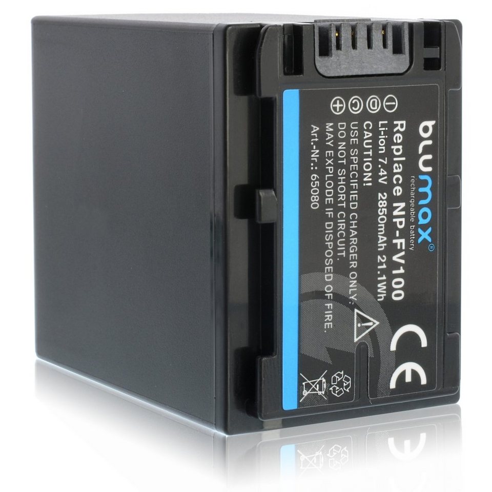 Blumax Akku passend für Sony NP-FV100 3300 mAh (7,4V) Kamera-Akku Blumax Akku passend für Sony NP-FV100 3300 mAh (7,4V) Kamera-Akku